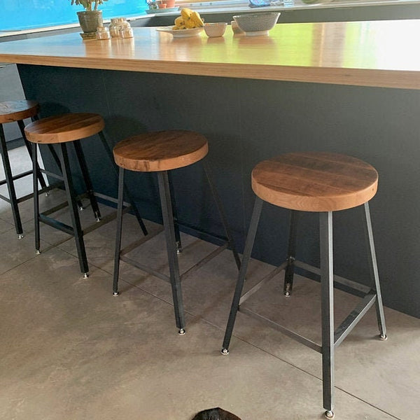 Rustic Counter Stool - Basic Brew Bar Stool | Strong Oaks Workshop ...