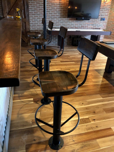 FREE SHIPPING - Bar stools with backs swivel - Bolt down bar stool wit ...