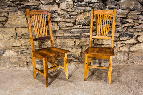 Farmhouse Dining Chairs - Rustic Pine | Strong Oaks Woodshop